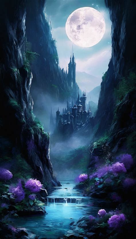 🪄 Mystical Landscapea Spring With Crystal Clear Magical Water Flows