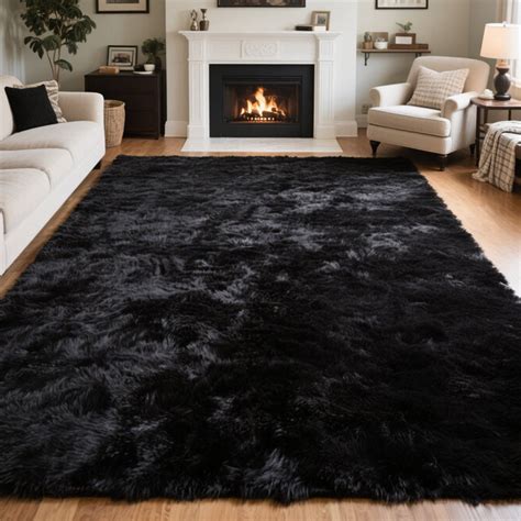 Mercer41 Soft Black Shag Area Rug And Reviews Wayfair