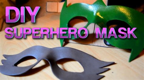 How To Make A Foam Superhero Mask Diy Youtube