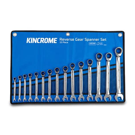 Kincrome K3015 15pce Metric Reversible Gear Spanner Set