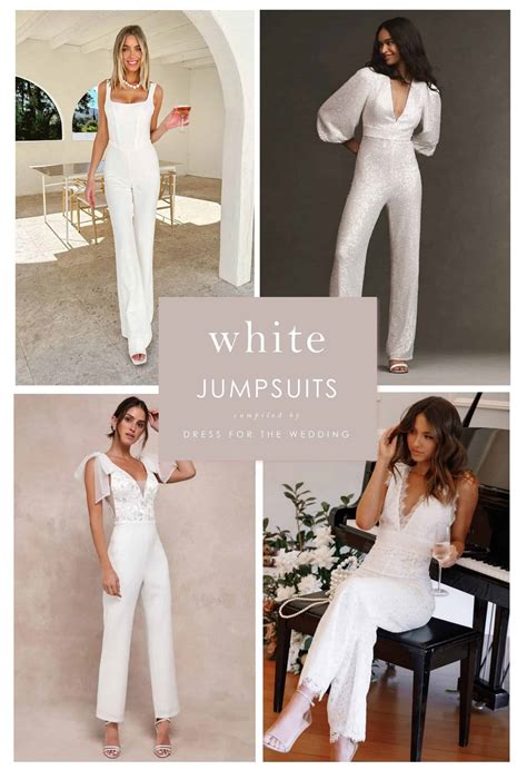 White Jumpsuit For Civil Wedding
