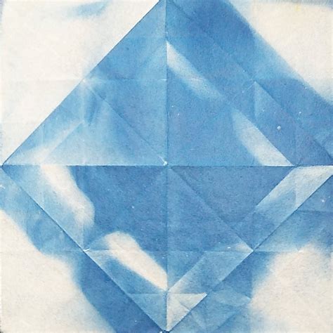 Paper Folding Experiment R Cyanotypes