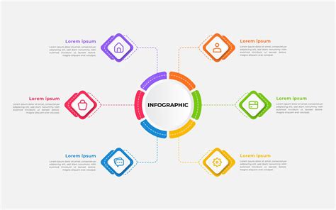 Premium Vector Vector 6 Points Infographic Template