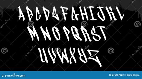 Easy Graffiti Alphabet Amazing Vector Graffiti Alphabet Urban Street