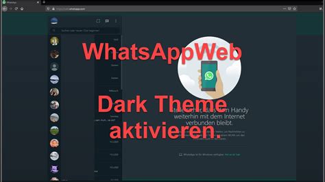 Whatsapp Web Dark Mode Dark Theme Für Die Web Version Auf Dem