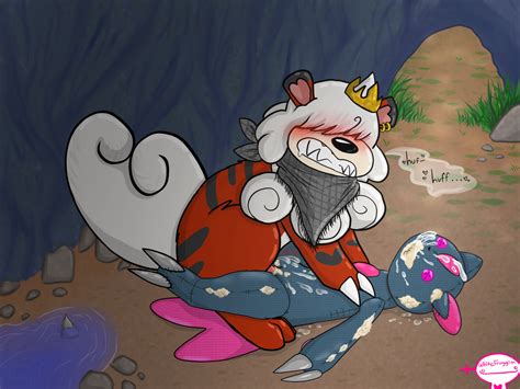 Rule 34 2 Claws Artist Name Bandana Blush Bodily Fluids Button