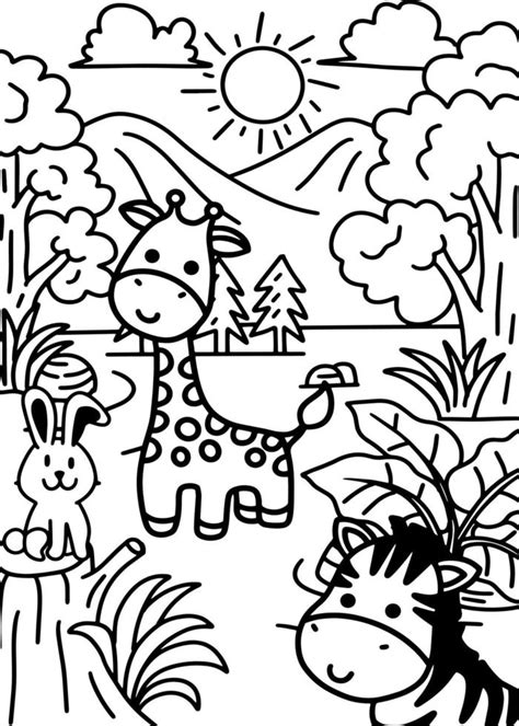 Dibujos De Arboles De La Selva Para Colorear