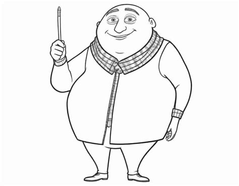Printable Gru Despicable Me 4 Coloring Pages Hobbies Point