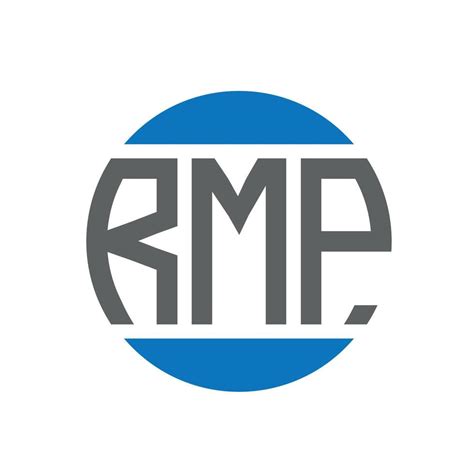 Rmp Letter Logo Design On White Background Rmp Creative Initials