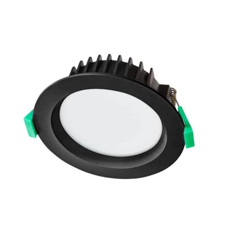30x 13w Tri Colour Cct Led Dimmable Downlight 90 95mm Cut Out Recessed Ip44 Black Krona