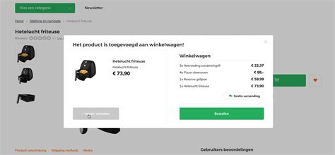 Popup Screen ‘add To Cart Theme Performance 1