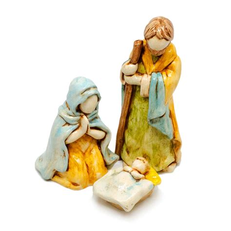 Classic Nativity Set Jade Pottery