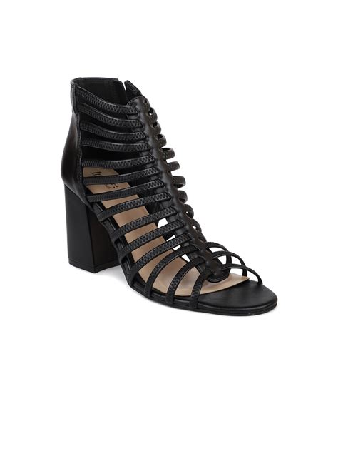 Buy Inc 5 Women Black Party High Top Block Gladiators Heels For Women