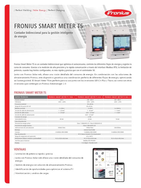 Fronius Smart Meter Ts Pdf Ingenieria Eléctrica Electricidad