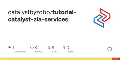 github catalystbyzoho tutorial catalyst zia services