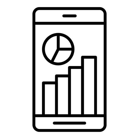 Mobile Analytics Icon Style 20878861 Vector Art At Vecteezy