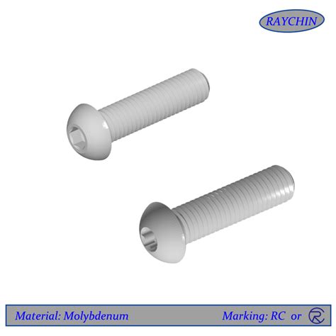 Molybdenum Button Head Cap Screws Manufacturer And Supplier Raychin