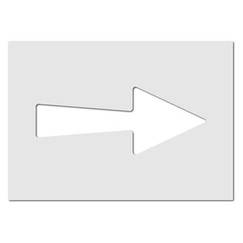 Arrow Sign Stencil Straight Arrow Template Craftstar In 2024 Sign