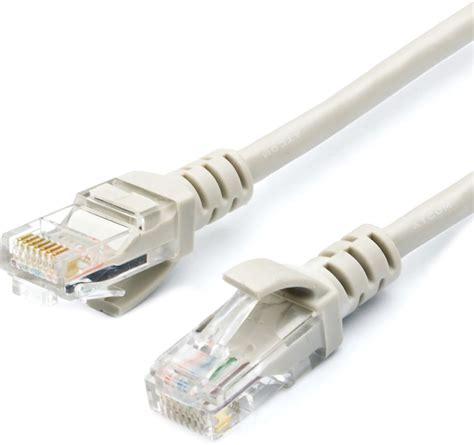 Патч корд Atcom Utp Geplink Cat 5e 26awg 0 5 м Сірий Gl8050 фото відгуки характеристики в