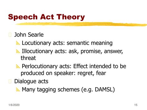 Ppt Discourse Structure Recognition Dialogue Acts And Segmentation