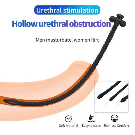 25cm Silicone Hollow In Penis Urethral Plug Sounding Catheter Insertion Uretra Male Masturbator