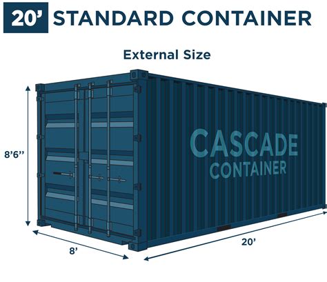 20 Standard As Is Shipping Container Cascade Container