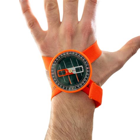 Quick And Stable Wrist Compass For Multisport Adventure Racing Orange