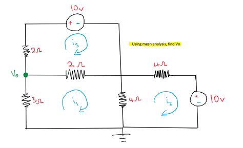Solved Use Mesh Analysis To Solve For Vo