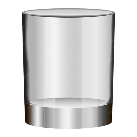 Premium Vector Empty Glass Mockup Realistic Illustration Of Empty