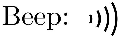 Fonts How Can I Typeset The Following Symbol For Beep In Multimeter