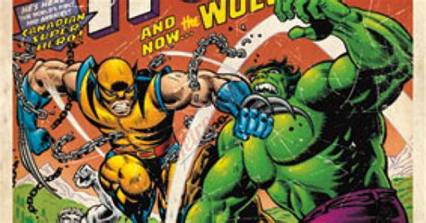 The Incredible Hulk And Wolverine Comic Book Cover Poster