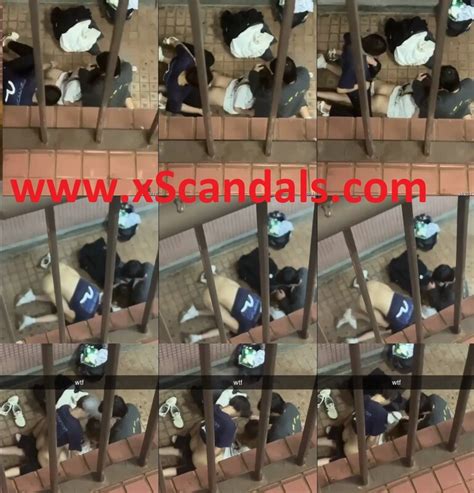 Hong Kong Housing Estate 2 Students 1 Girl Outdoor 3p Group Sex