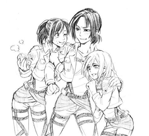 Yumihisu And Sasha Shingeki No Kyojin Christa Attack On Titan Attack On Titan Fanart