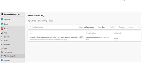 Azure Devops Advanced Security Not Detecting Vulnerabilities 0 Components Found Matts Work Blog