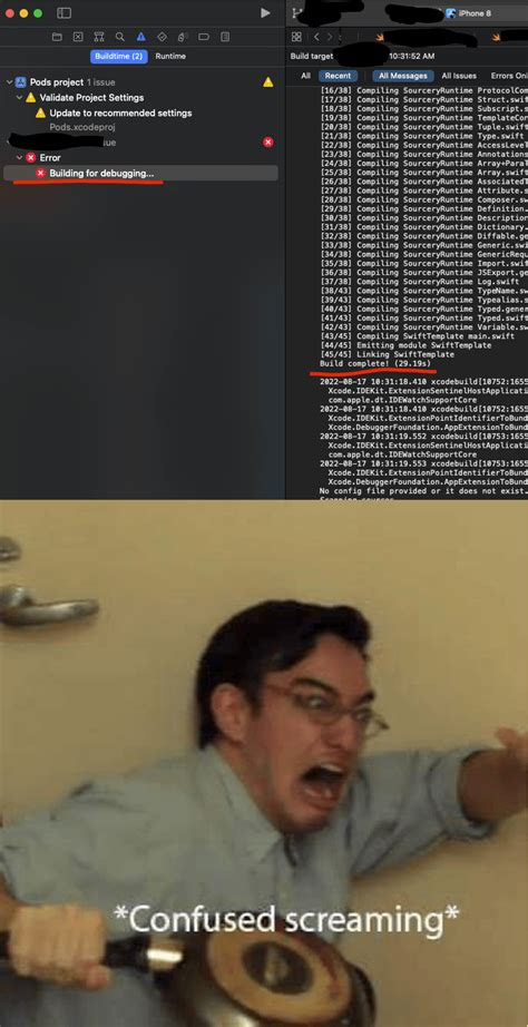 Xcode Build Failed Successfully Rprogrammerhumor