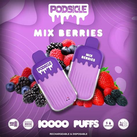 Poddis Podsicle 10000puffs Disposable Pod Mixed Berries เบอร์รี่รวม