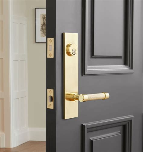 Trask Brass Lever Exterior Door Hardware Tube Latch Set Rejuvenation Exterior Door Hardware