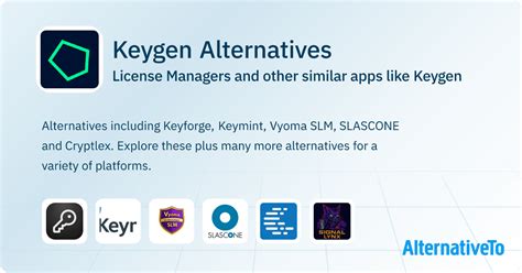Keygen Alternatives Top 8 License Managers And Similar Apps Alternativeto