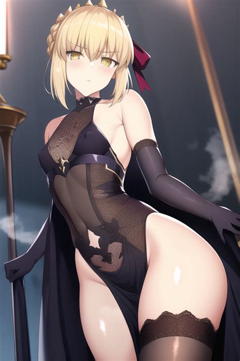 Rule 34 1girls Ai Generated Artoria Pendragon Artoria Pendragon Alter Blonde Hair Blush