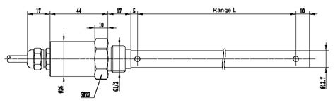 industrial capacitive water level sensor 0 900mm