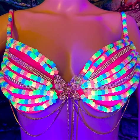 Butterfly Glow Rave Bra Festival Outfits Rave Rave Bra Rave Outfits