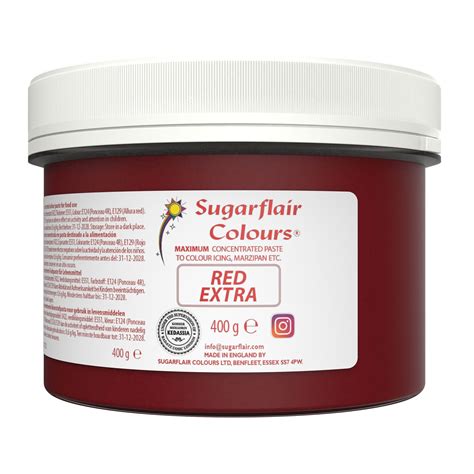 Sugarflair Red Extra Concentrated Strong Paste Gel Colouring