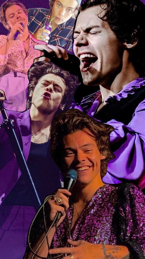 Harrystyles Harrystylespurple Purpleaesthetic Harrystylescollage