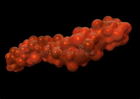 3d Virus Model On Black Background 3d Rendering Illustration Stock Illustration Illustration