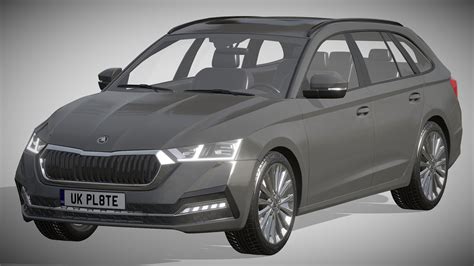 Skoda Octavia Combi 2020 Buy Royalty Free 3d Model By Zifir3d