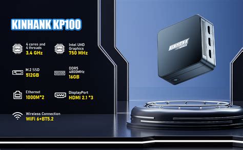 Kinhank Mini Pc 12th N100 16gb Ddr5 Ram 512gb M2 Ssd