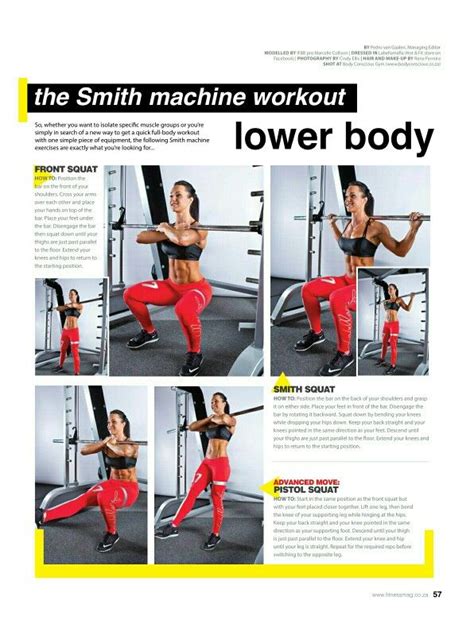 Printable Smith Machine Exercise Chart At Andrea Mcclelland Blog