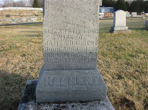 Elizabeth Long Halbert 1850 1897 Find A Grave Memorial