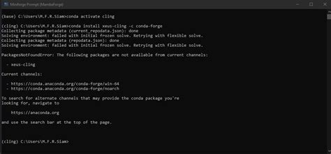 I Am Getting A Package Not Found Error Issue Jupyter Xeus Xeus Cling Github