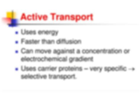 Solution Role Of Proteins In Transport 1 Studypool